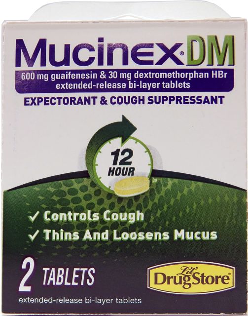 Mucinex DM Cough and Cold Relief 2ct tablets | Mucinex | Citrus College