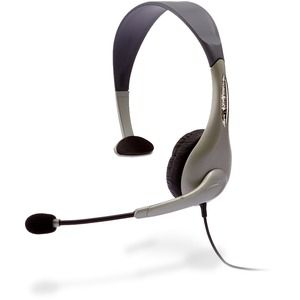 Cyber Acoustics AC-840 USB Mono Headset Internet Communication & Boom ...