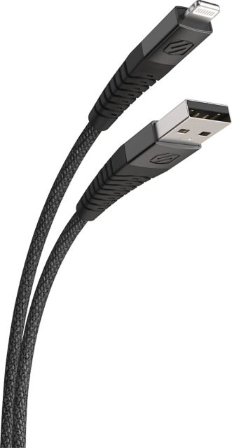 Scosche Strikeline Heavy Duty Lightning Charge and Sync Cable 4ft USB-A ...