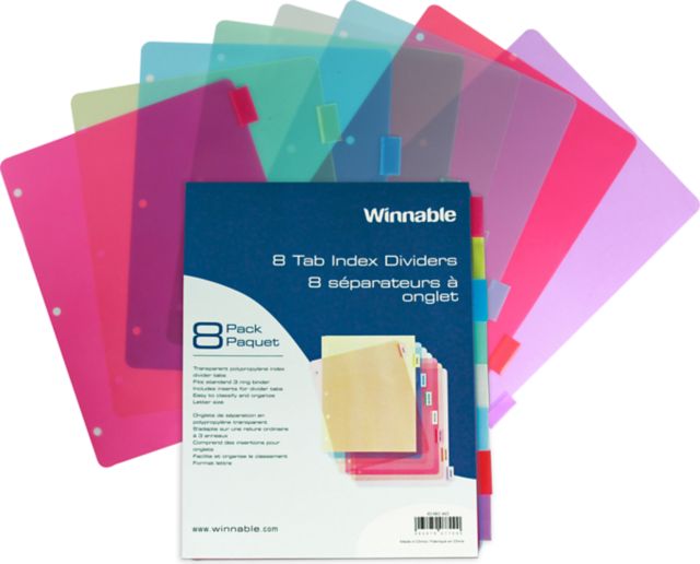 INDEX DIVIDER 10 TAB 8.5X11 | Avery Dennison | Citrus College